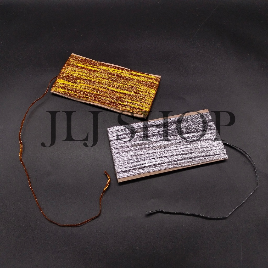 Jual Pita Lurus / Pita Pipih Warna Emas / Perak | Shopee Indonesia
