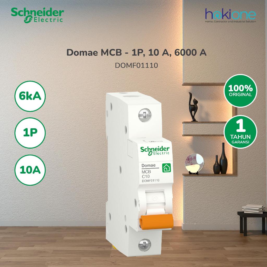 Jual Schneider Electric New Domae Mcb 10A - 1P 6ka - DOMF01110 | Shopee Indonesia