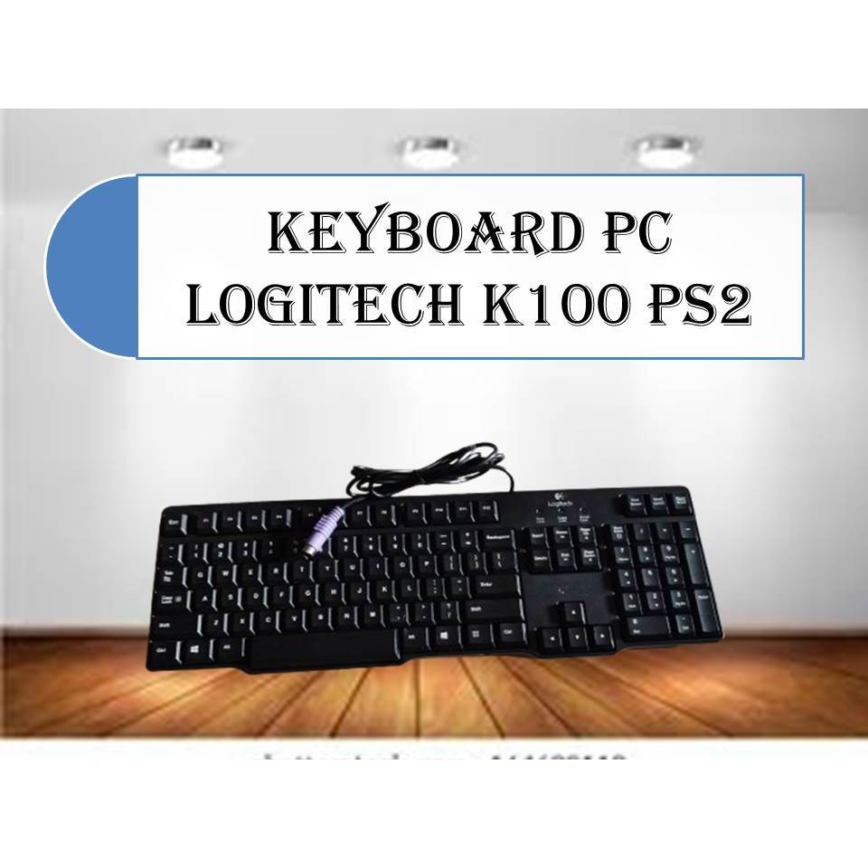 Jual KEYBOARD PC LOGITECH K100 PS2 | Shopee Indonesia