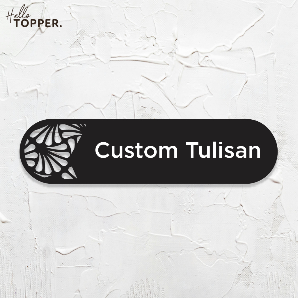 Jual Custom Tulisan Sign Board Papan Akrilik Ruangan Pintu Door Nama ...