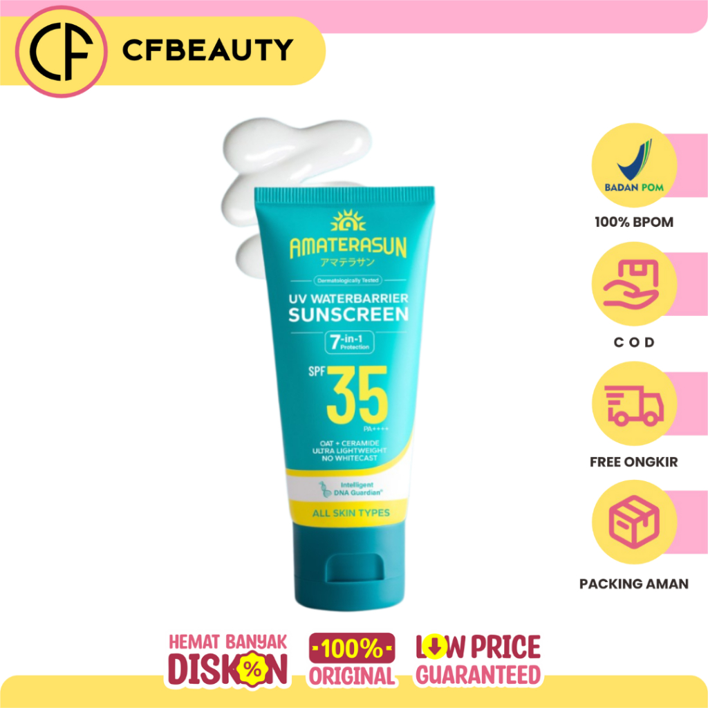 Jual AMATERASUN [REAL SPF] UV WaterBarrier SPF 35 PA++++ - Single | Shopee Indonesia