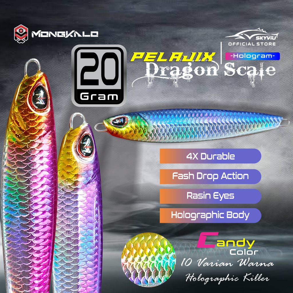Jual Metal Jig 20 Gram UL Lure 20g Mongkalo PELAJIX Umpan Casting Pinggiran Laut | Shopee Indonesia