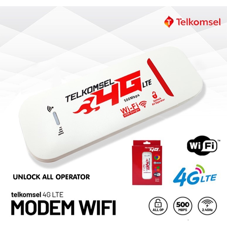 Jual USB Modem Wifi 4G LTE 500mbps Unlock All Operator GSM | Shopee ...