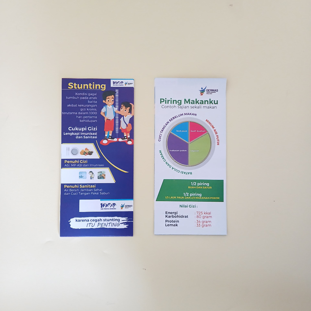 Jual Flyer Stunting - Paket Mini Brosur dengan tema Stunting - Stunting ...