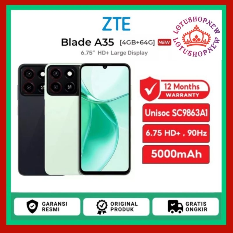 Jual Zte Blade a35 garansi resmi 1 tahun | Shopee Indonesia