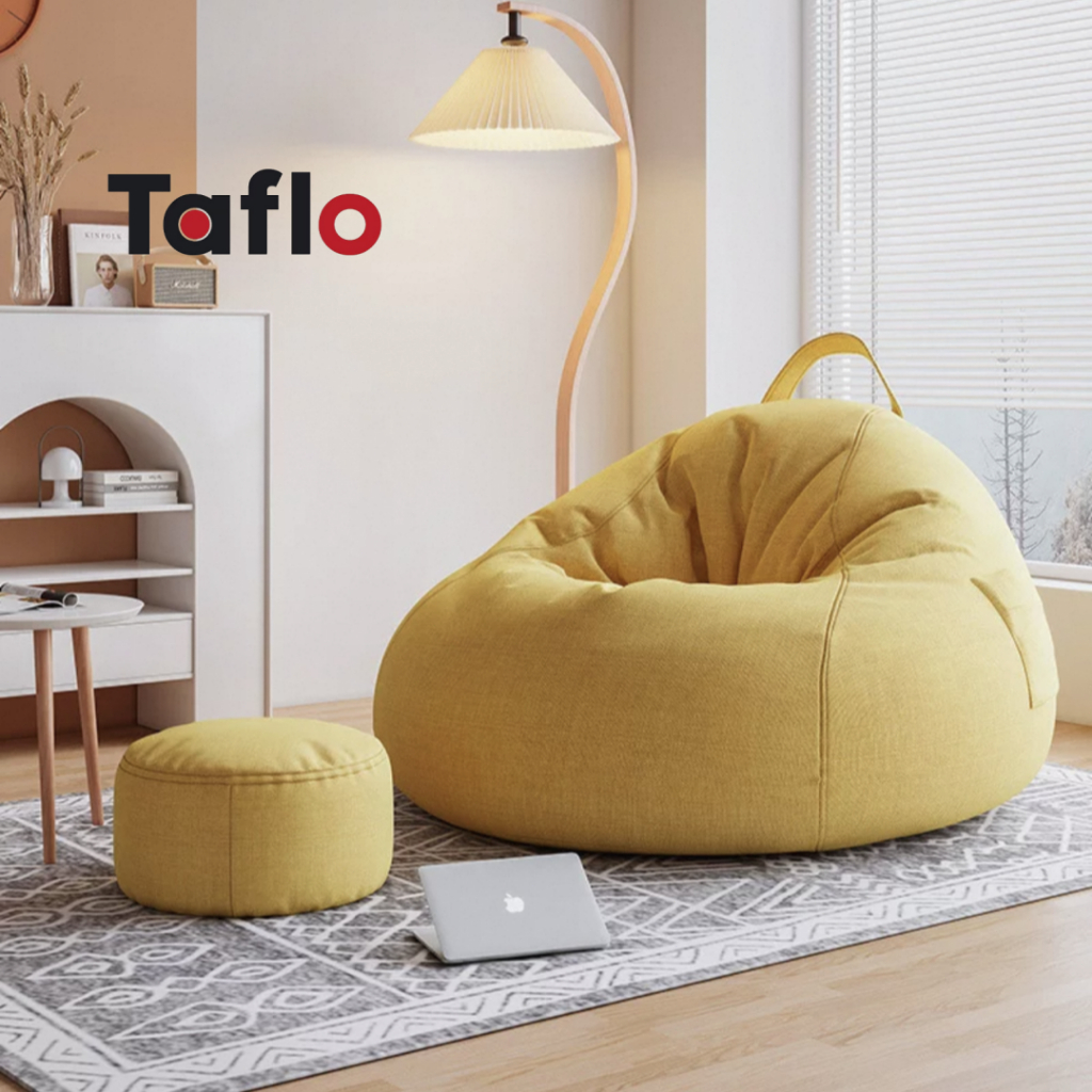 Jual TAFLO bean bag RoundComfy Poliester Sofa Malas 2in1 | Shopee Indonesia