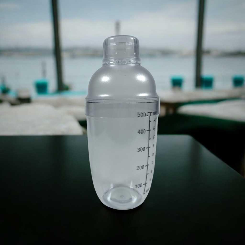 Jual Cocktail Shaker Mixer Boston Style 500ml 700ml - Transparent ...