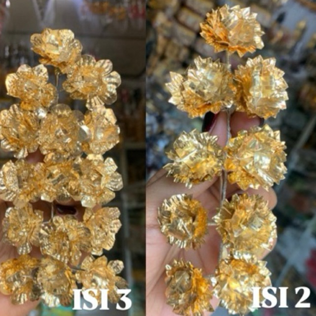 Jual Semanggi Bali // Bunga sanggul Bali // Bunga Mas Deret Dua ...