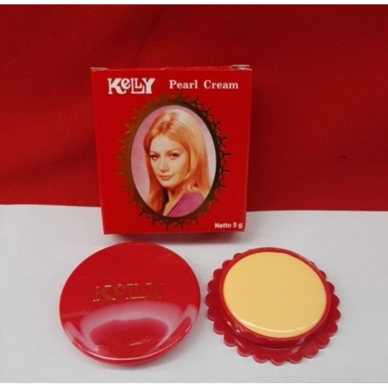 Jual Kelly pearl cream kecil 5gr dan besar 15gr foudation alas bedak ...