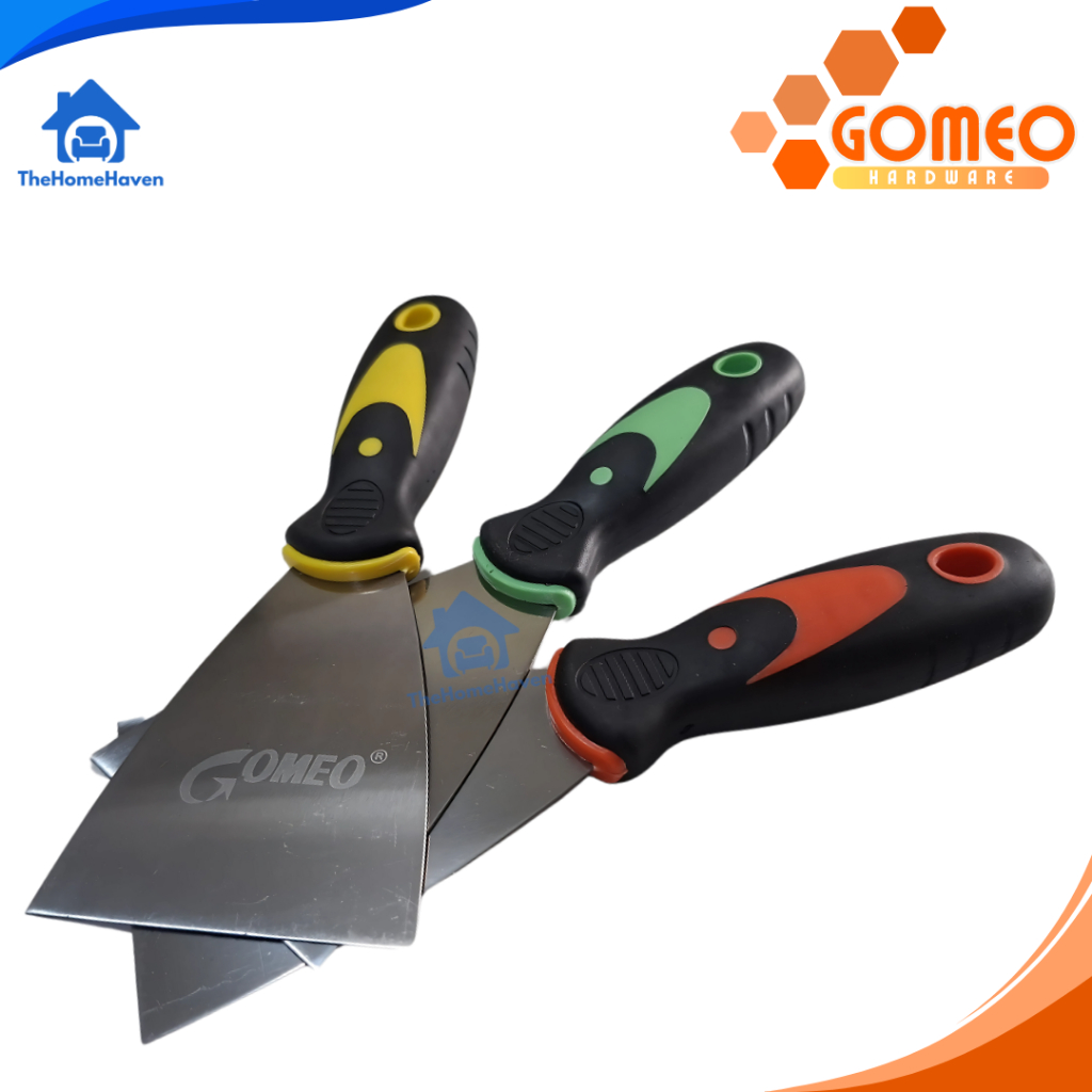Jual (12 PCS) GOMEO Kapi Cat / Scrapper Carbon Steel – Kape Cat Gagang ...