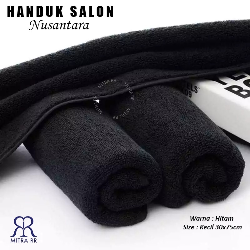 Jual Handuk Polos Hitam Kecil 30 x 75cm | Handuk Salon Handuk Muka ...