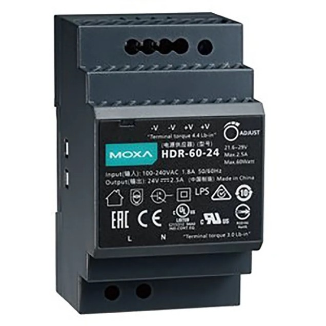 Jual MOXA New DR-4524 HDR-60-24 60w Small Form Factor DINRail Power ...
