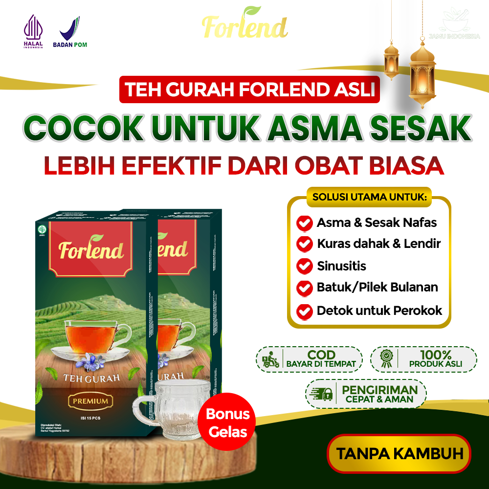 Jual FORLEND Teh Gurah Untuk Asma Sesak Napas Keluarkan Dahak Lendir Secara Alami | Obat Batuk ...