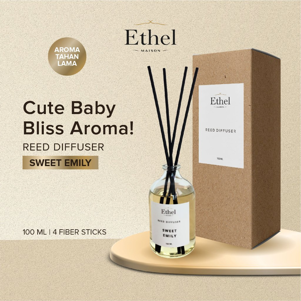 Jual Pengharum Ruangan Reed Diffuser 100ml 4 Fiber Stick Aroma Baby ...