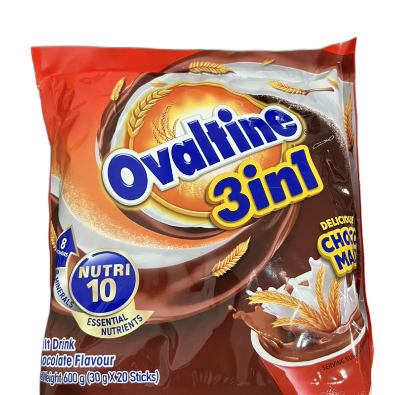 Jual [OVALTINE ASLI THAILAND] | SUSU COKLAT OVALTINE 3IN1 SACHET [ 1 BUNGKUS ISI 20 SACHET @30G ...