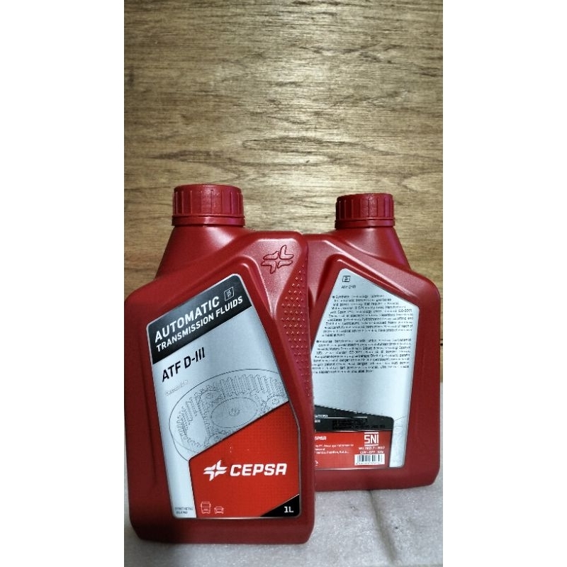 Jual Oli transmisi Matic Merk Cepsa Dex III ATF-POWER Steering Fluid 1 liter | Shopee Indonesia