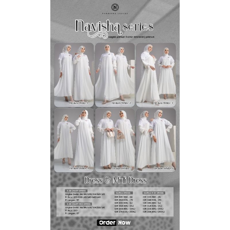 Jual Navisha Midi Dress Nadheera Luxury | Shopee Indonesia