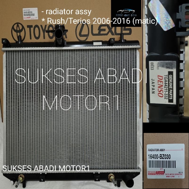 Jual RADIATOR ASSY RUSH TERIOS 2006-2016 MATIC ORIGINAL DENSO JAPAN ...