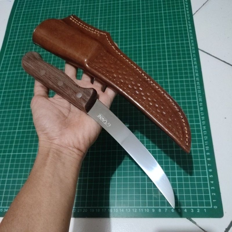 Jual Pisau Boning lengkung fleksibel 6 inchi Carne VengeWood Sarung ...