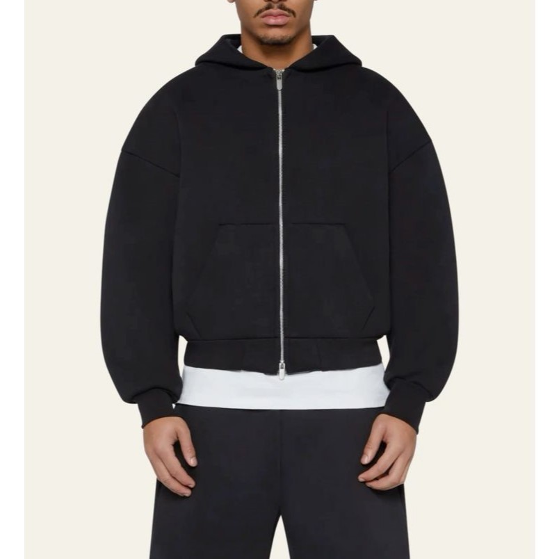 Jual Sweater Hoodie Boxy Double Zip Zipper Bahan Tebal / Hoodie Boxy ...