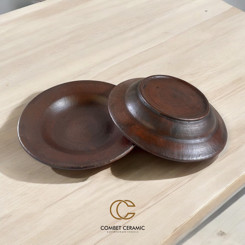Jual Piring Makan Gerabah Tanah Liat Diameter 20cm, 22cm, 24cm - Piring ...