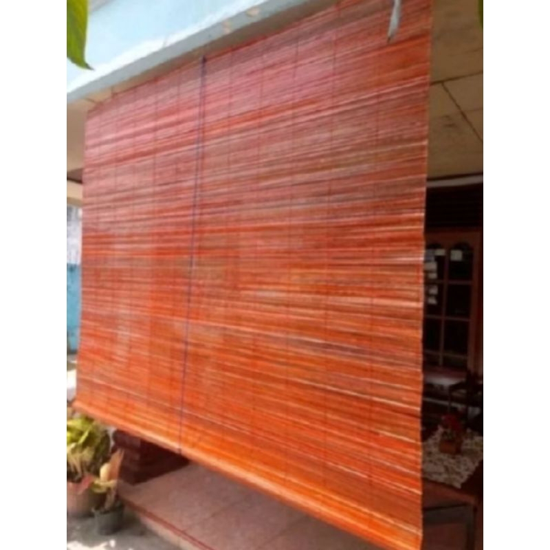 Jual Tiray bambu sawit vernis uk L 2 m x T 3 m, plus tali gulung ...