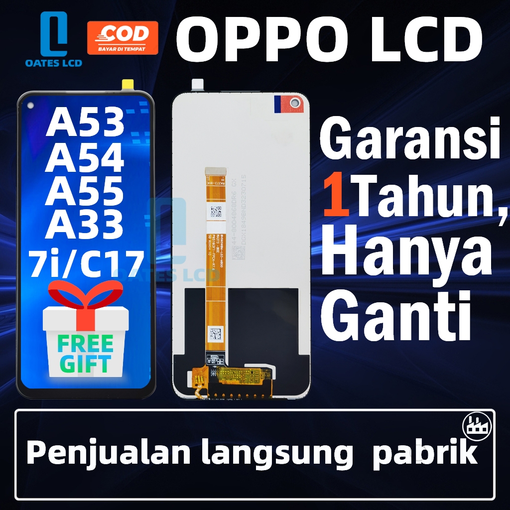Jual LCD OPPO A53/A54/A55/A33/A32/A53s Realme C17/7i UNIVERSAL FULLSET Touchscreen Og Crown ...