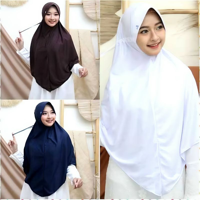 Jual Kerudung sekolah SMP viral / Hijab serut instan viral | Shopee ...