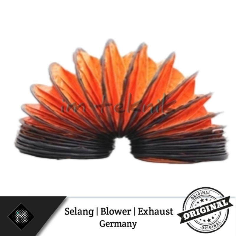Jual Selang flexsibel kipas blower portable 12 inch 5 dan 10 meter duct ...