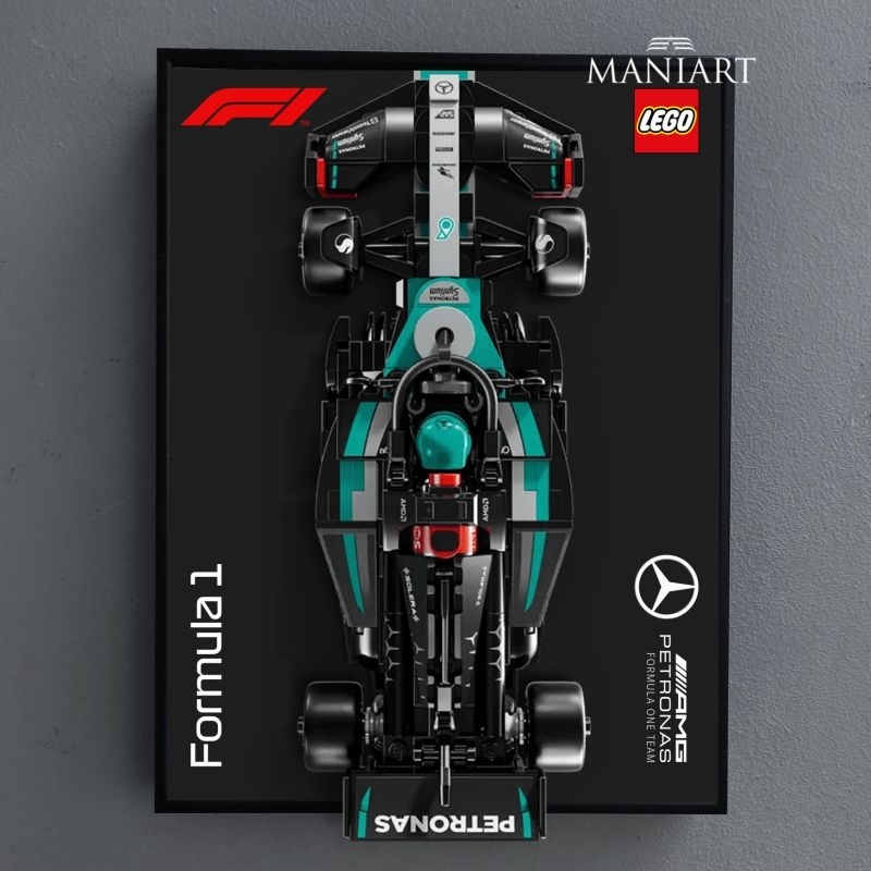 Jual F1 Series Lego Speed Champions Display Poster Frameblock Wall ...