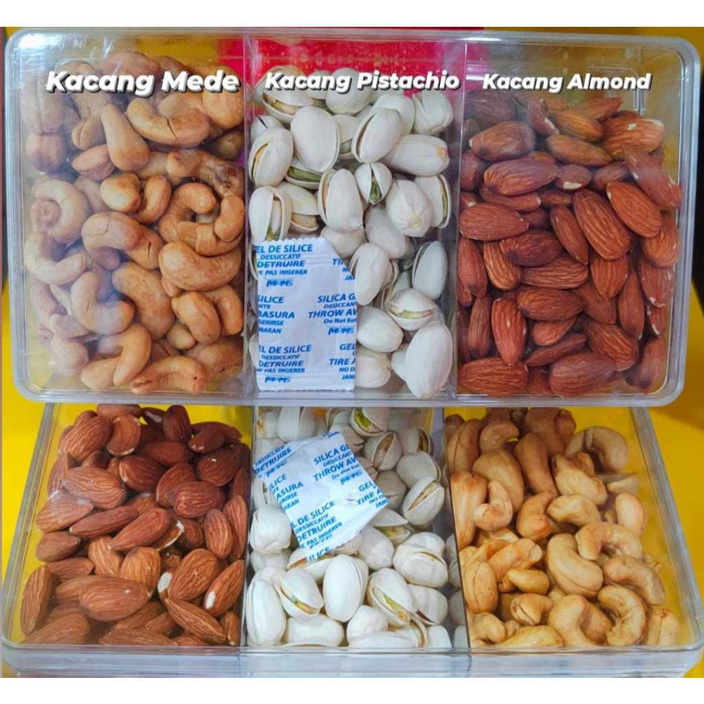 Jual Paket Kacang Mix - (Mede, Pistachio dan Almond) | Shopee Indonesia