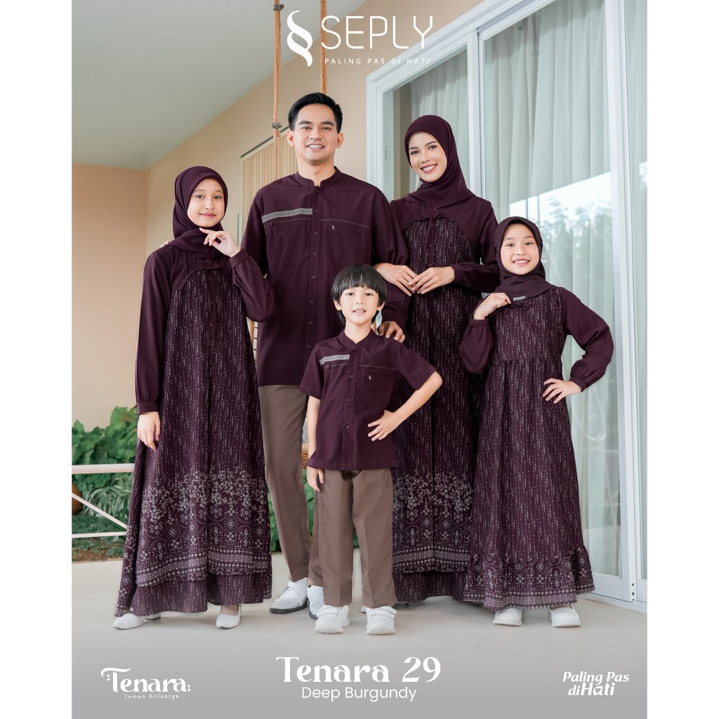 Jual SARIMBIT 2025 SEPLY TENARA 29 DEEP BURGUNDY | Busana Muslim Family ...