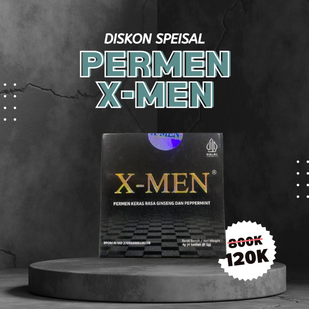 Jual Halal X-Men Permen Keras Rasa Ginseng dan Peppermint 1BOX | Shopee ...