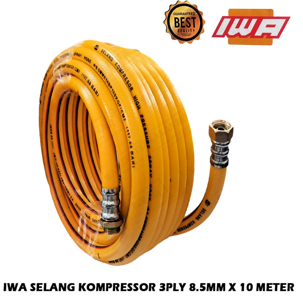 Jual BY IWA Selang Kompresor Udara / High Pressure Spray Hose 8.5mm x ...