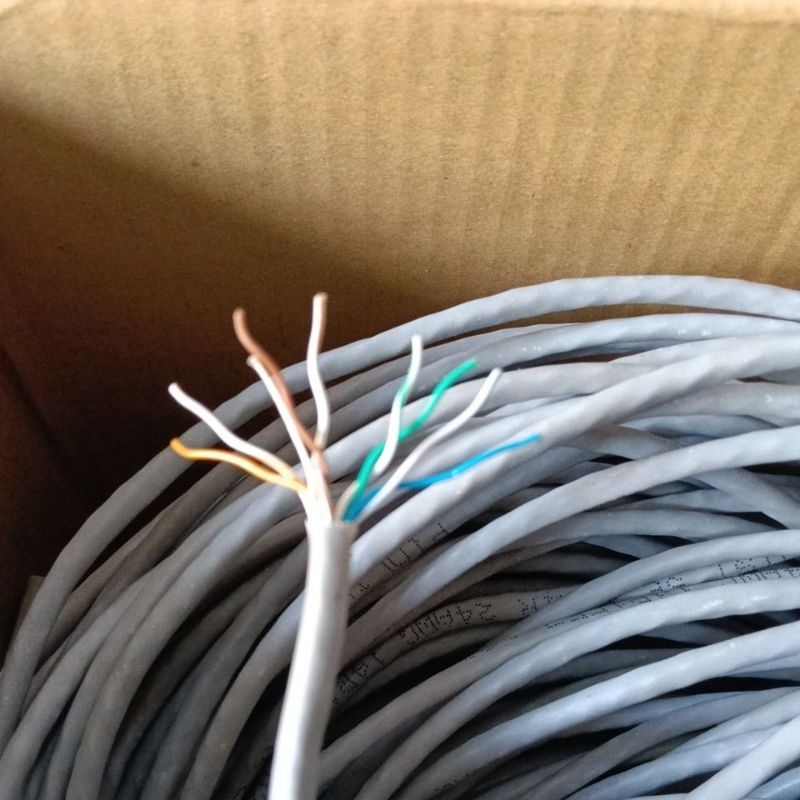 Jual KABEL LAN UTP permeter /pioline /spectra GREY | Shopee Indonesia