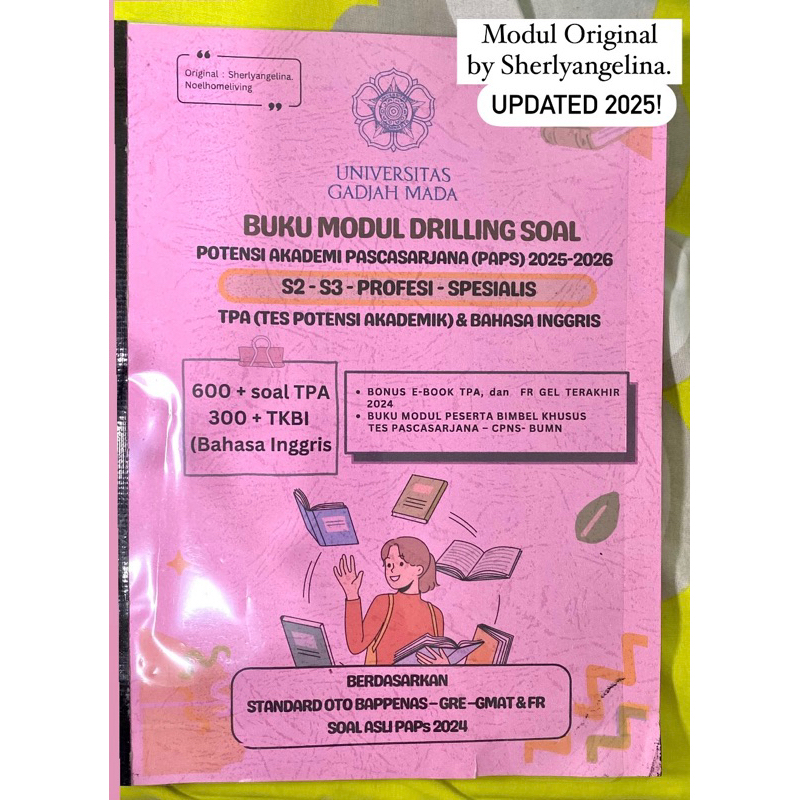 Jual Buku Soal TPA PAPs UGM PASCASARJANA 2025 (S2-S3) | Shopee Indonesia