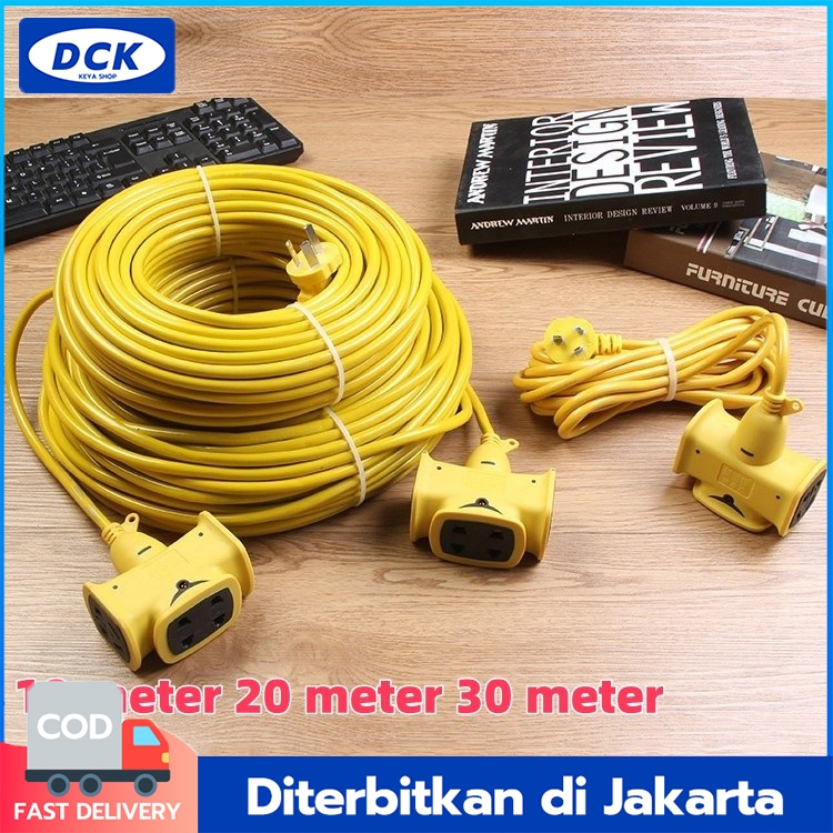 Jual Kabel Ekstensi Extension Cord 30 Meter 20 Meter 10 Meter Original ...