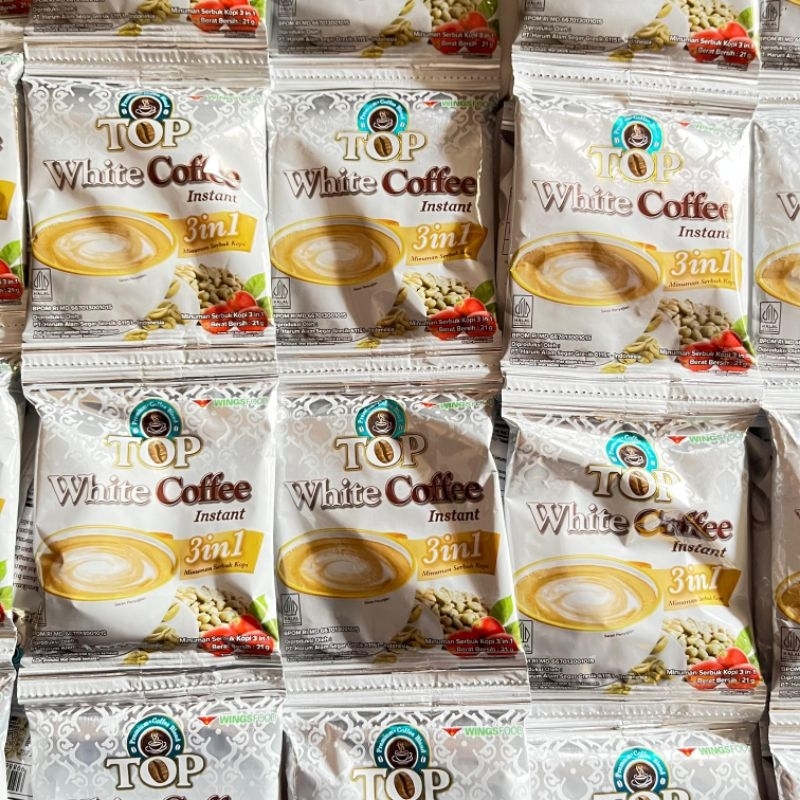 Jual Top Coffe White 3in1 (1 renteng isi 12 sachet) | Shopee Indonesia