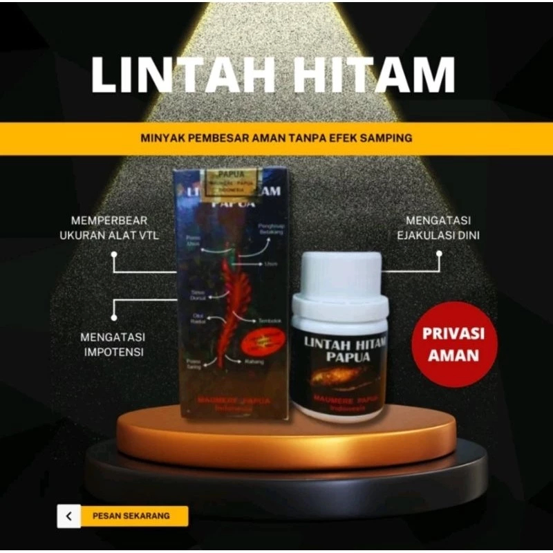 Jual MINYAK LINTAH HITAM PAPUA HOLO3/SEGEL3 Pembesar Vital Pria Perkasa Tahan Lama 100%Original ...