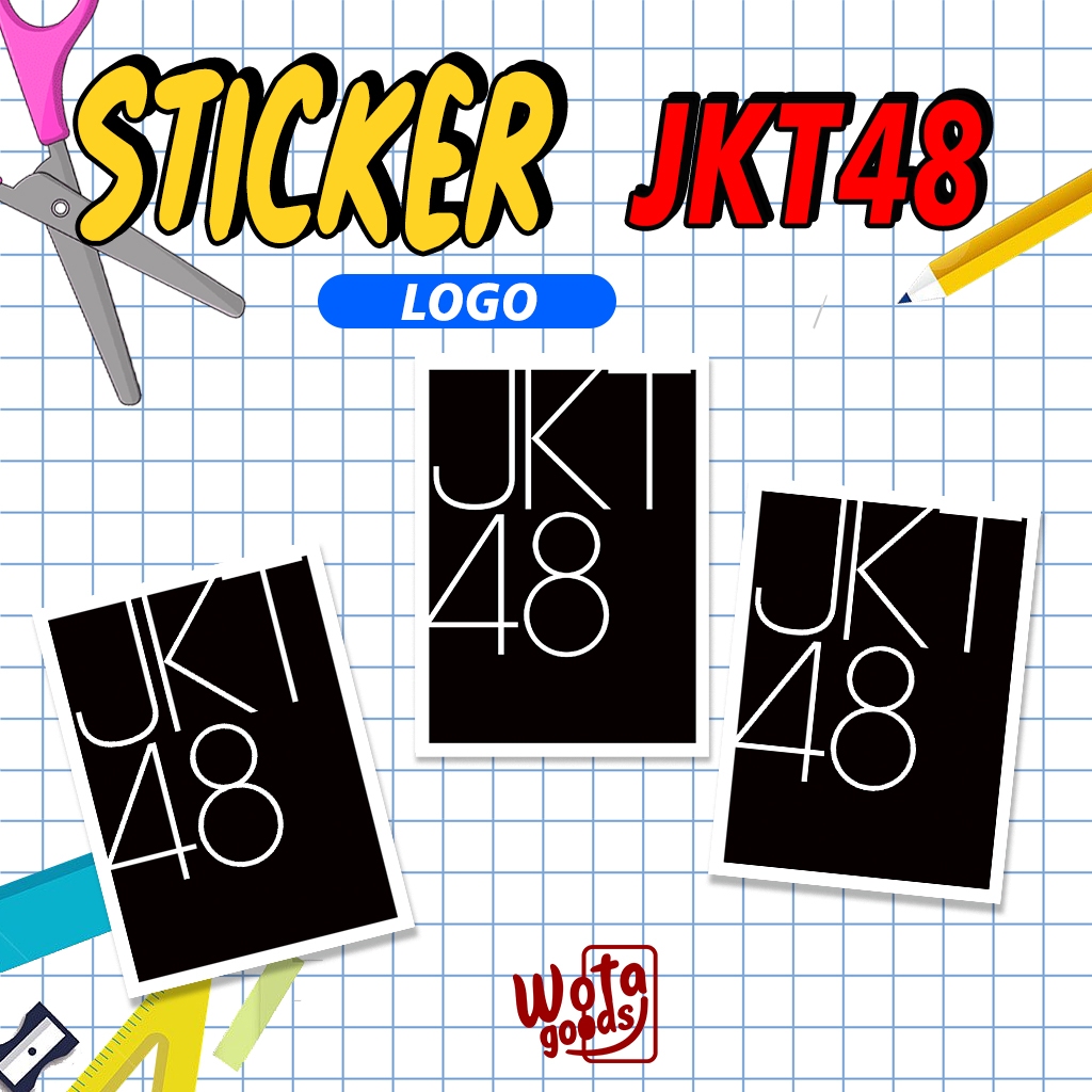 Jual STIKER JKT48 LOGO HITAM - STICKER IDOL GRUB - WOTA | Shopee Indonesia