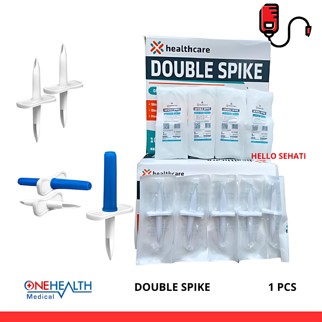 Jual Cod Healtcare Tusukan Infus Nacl Double Spike Infusan 10 PCS ...