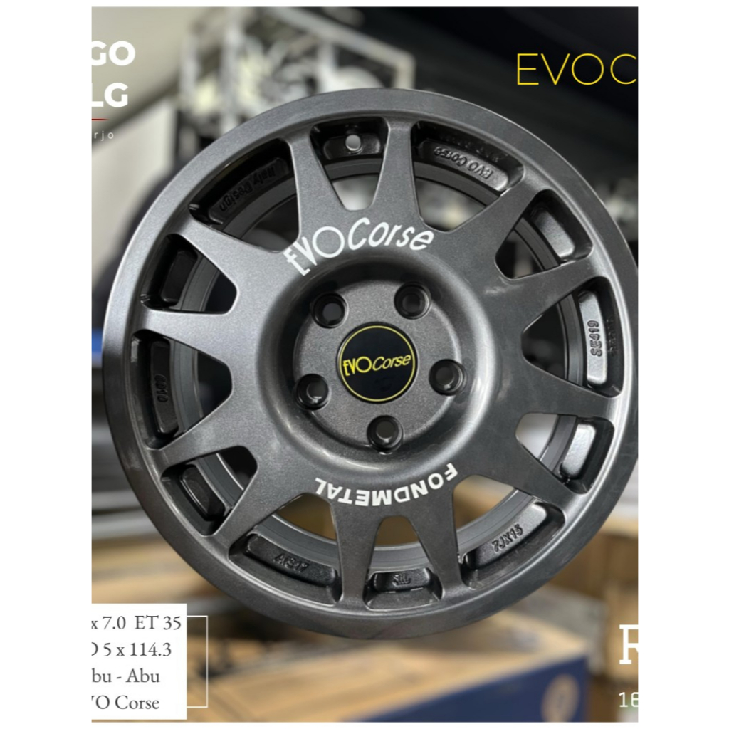 Jual Velg Mobil R15 Evo Corse PCD 5X114,3 Lebar7 ET35 Grey Ertiga ...