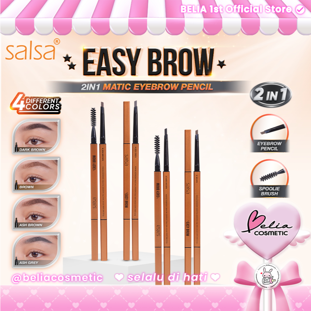 Jual BELIA SALSA Easy Brow 2 in 1 Matic | Eyebrow Pencil | Pensil Alis ...