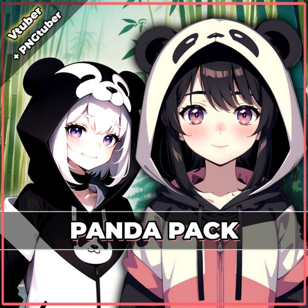 Jual Vtuber / Live2d (Premade & Siap Pakai) - Panda Girl Vtuber & Panda ...