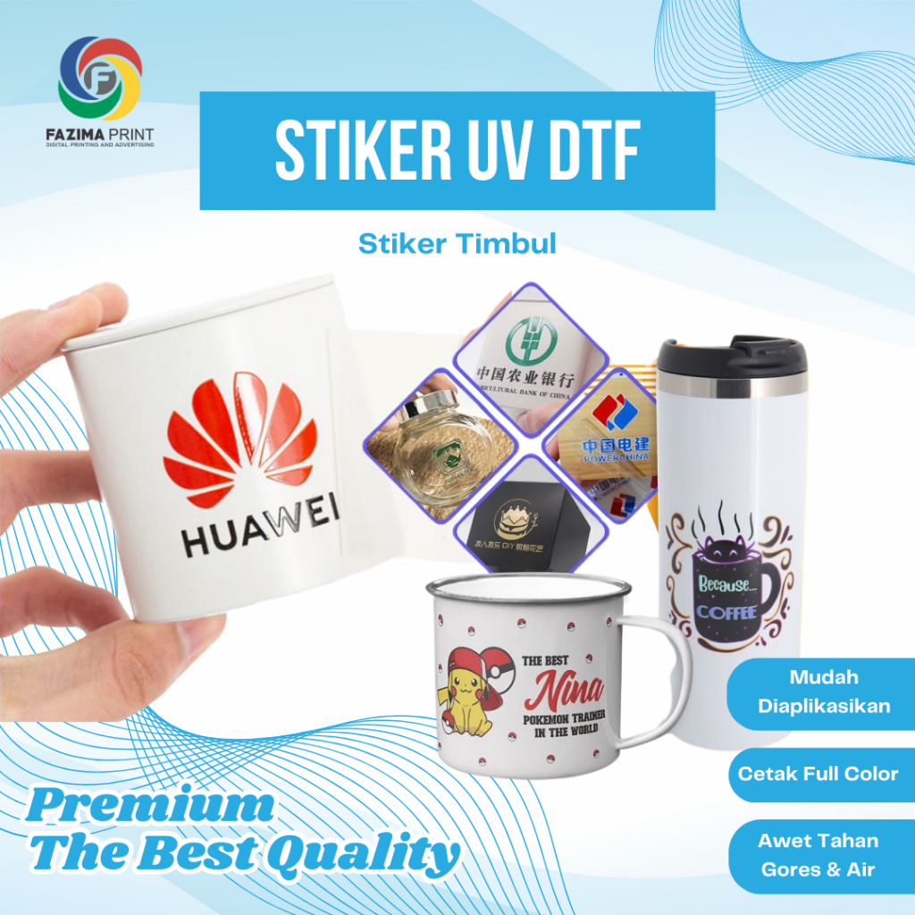 Jual STICKER UV DTF | Stiker Timbul | Cetak Stiker UV DTF | Shopee ...