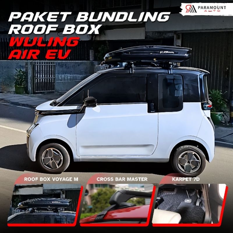 Jual Paket Roof Box Wuling AIR EV / Jawsport Roofbox / Crossbar ...