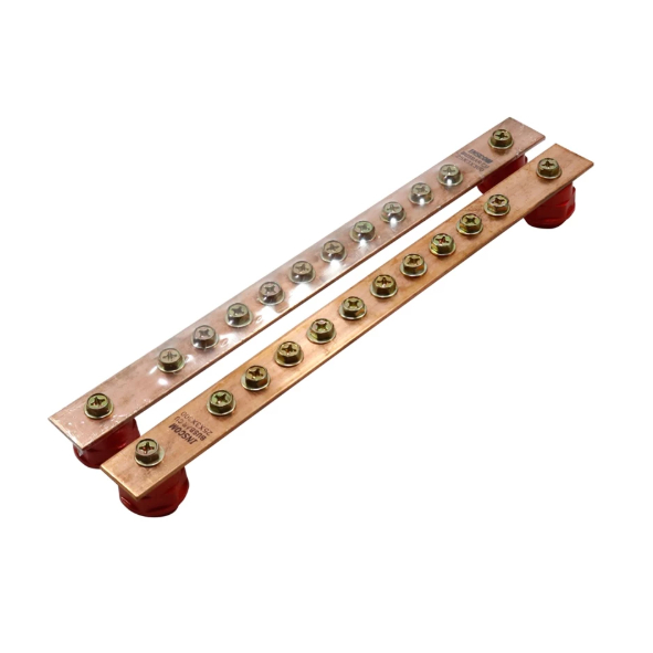 Jual BUSBAR ARDE TEMBAGA 25 X 3 X 300 / TERMINAL NOL PLAT ISOLATOR ...