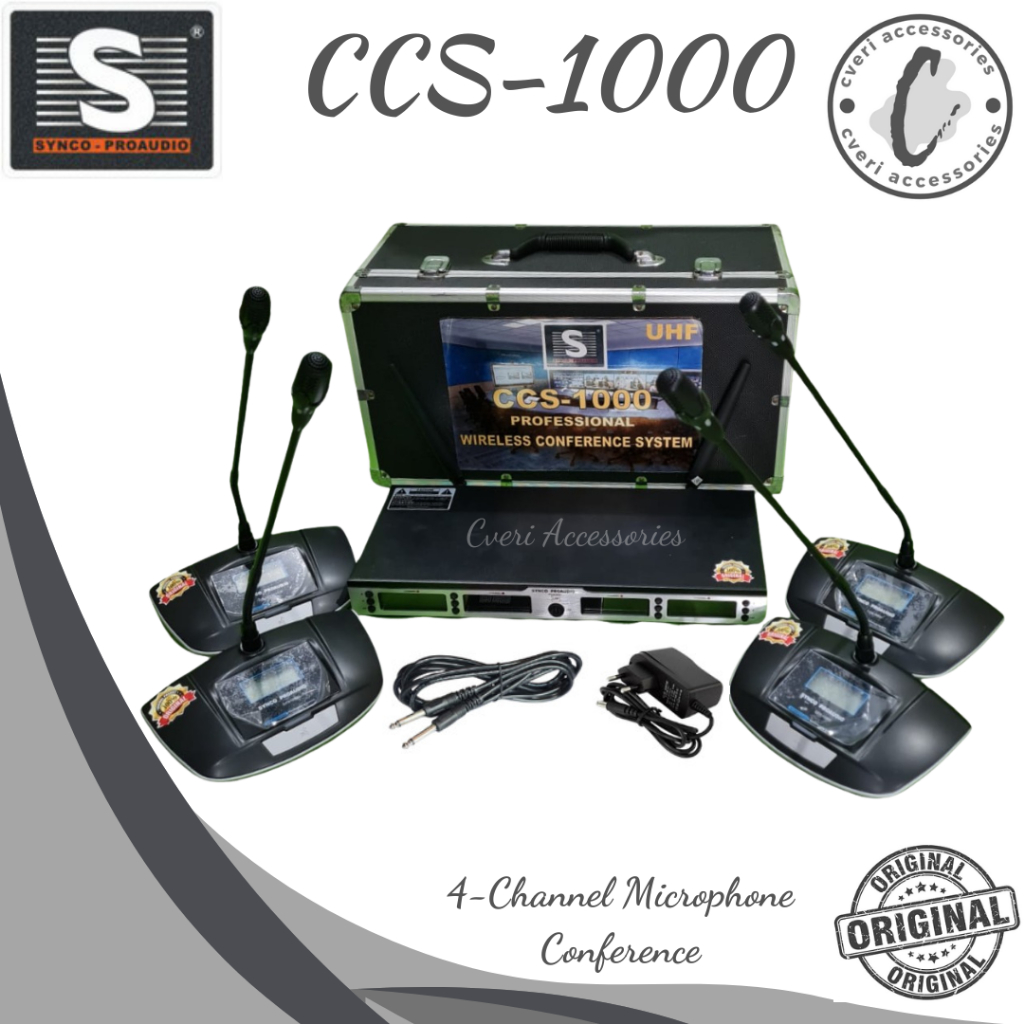 Jual Synco Proaudio CCS1000 4-Channel Microphone Conference Original ...