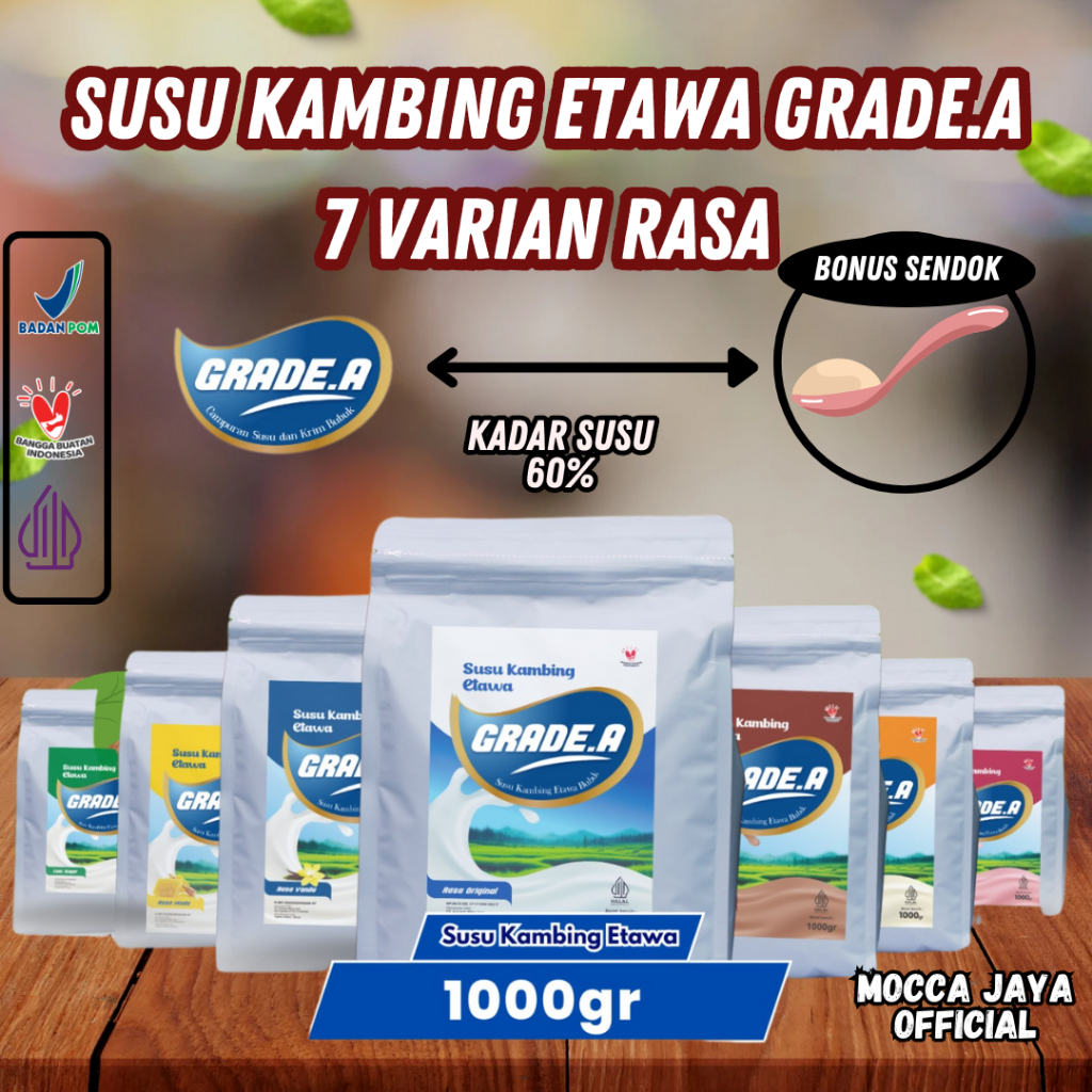 Jual SUSU KAMBING ETAWA BUBUK GRADE.A UNTUK TULANG DAN SALURAN PERNAFASAN 1KG/1000GR 7 VARIAN ...