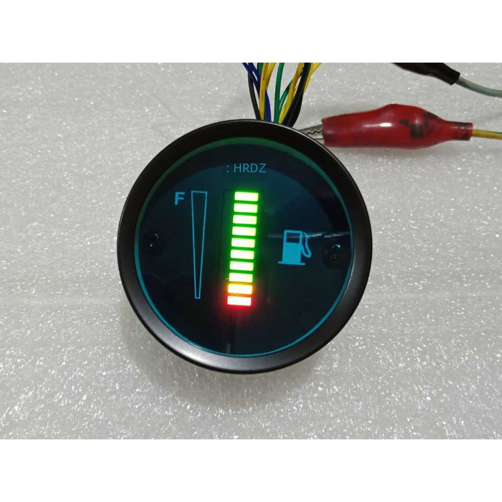 Jual Mobil Gauge Fuel Meter Led Bar Indikator Bensin 2 inci Black ...